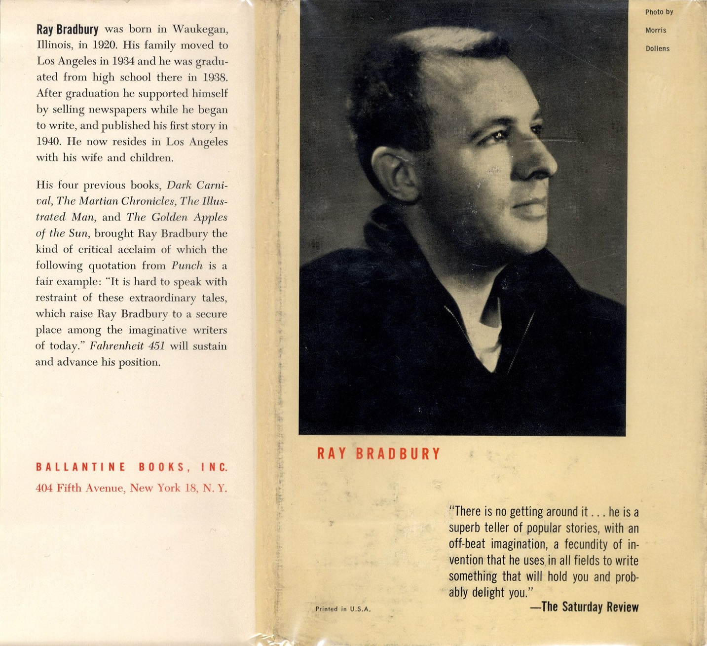 First Editions of Ray Bradbury’s ‘Fahrenheit 451’, 1953