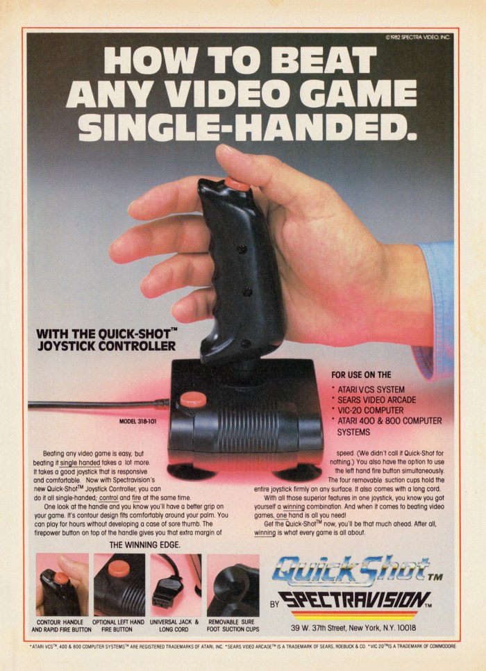 Quickshot Joysticks, 1982 – 1988