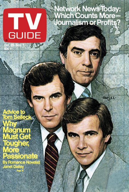 ‘TV Guide’ Covers by Richard Amsel, 1972 – 1985