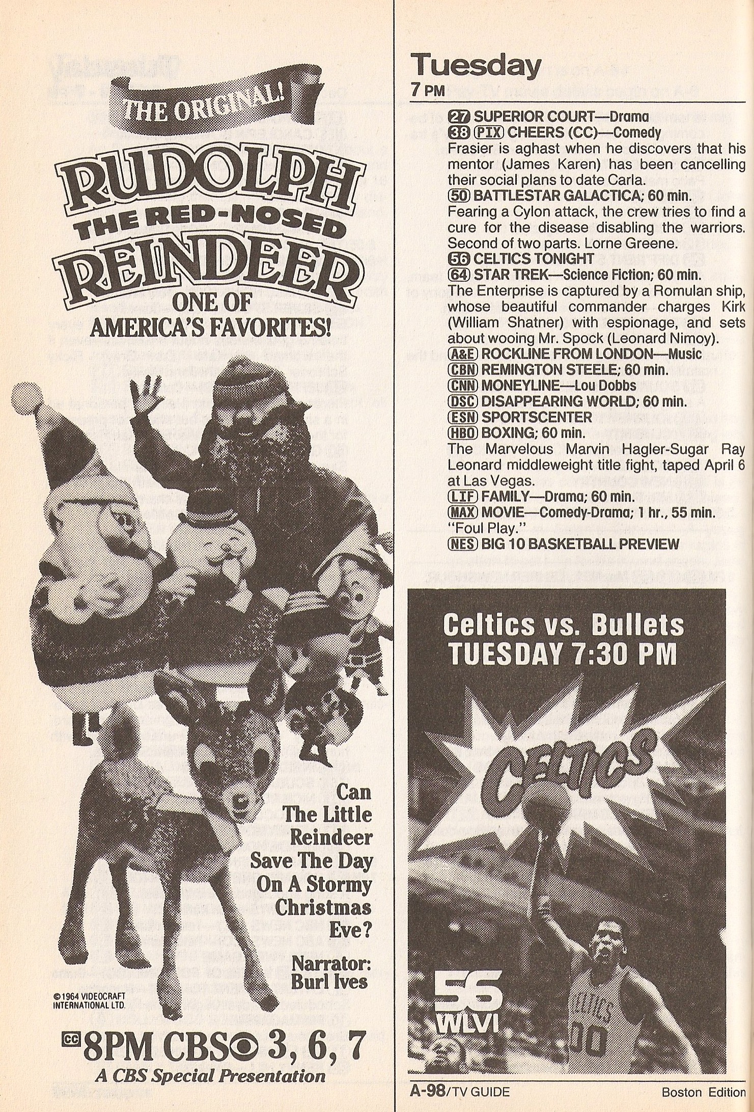 tv guide rudolph 1987