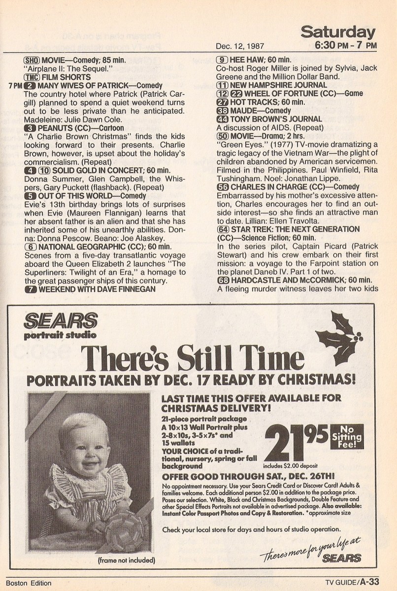 tv guide sears portrait studio 1987