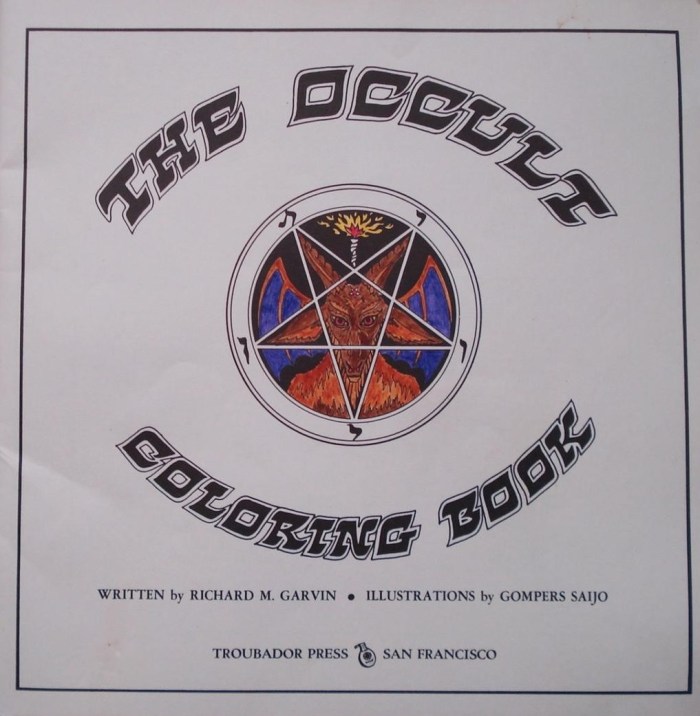 Devil in the Details: ‘The Occult Coloring Book’, 1971